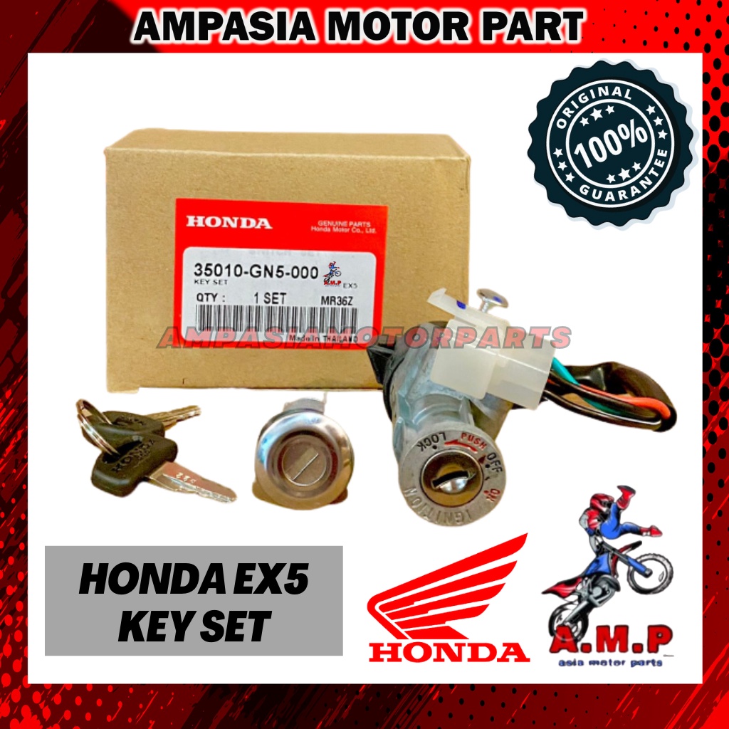 HONDA EX5 KEY SET MAIN SWITCH SET 100% ORIGINAL GENUINE HONDA SET KUNCI ...