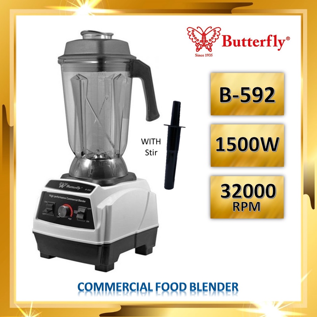 Butterfly B-592 High Performance Commercial Blender B590 B591 B592 ...
