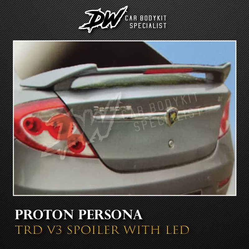 Proton Persona Trd V3 Spoiler With LED | Shopee Malaysia