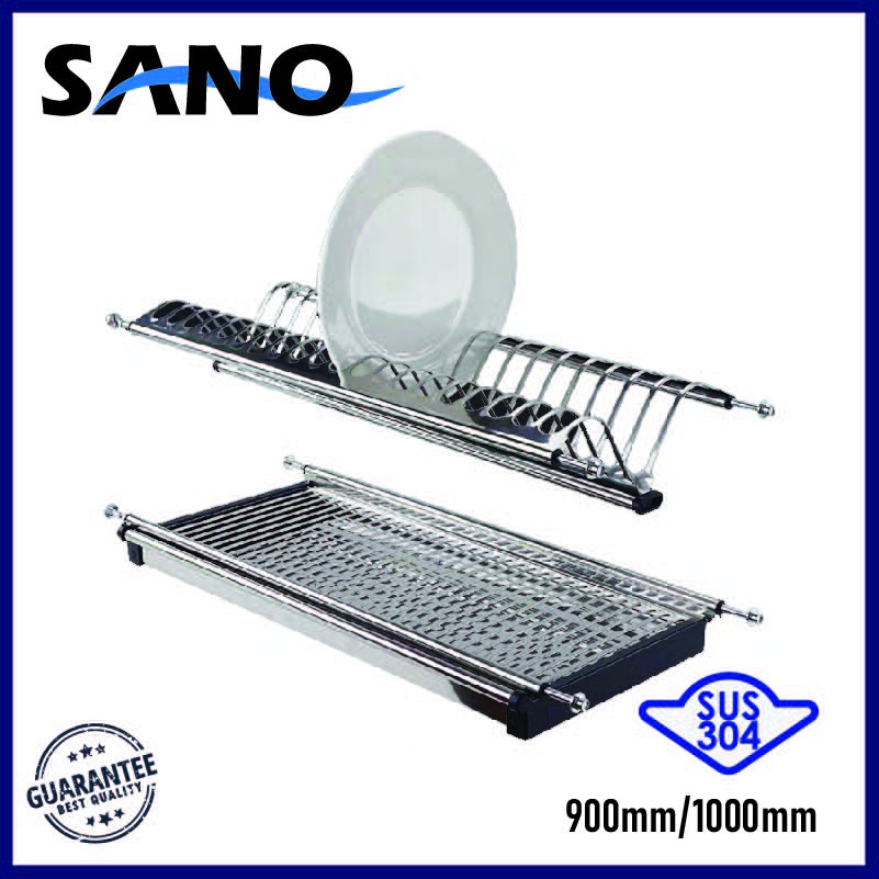 Built in SUS304 Stainless Steel 2 Tier Dish Rack/ 900mm/1000mm/ With ...