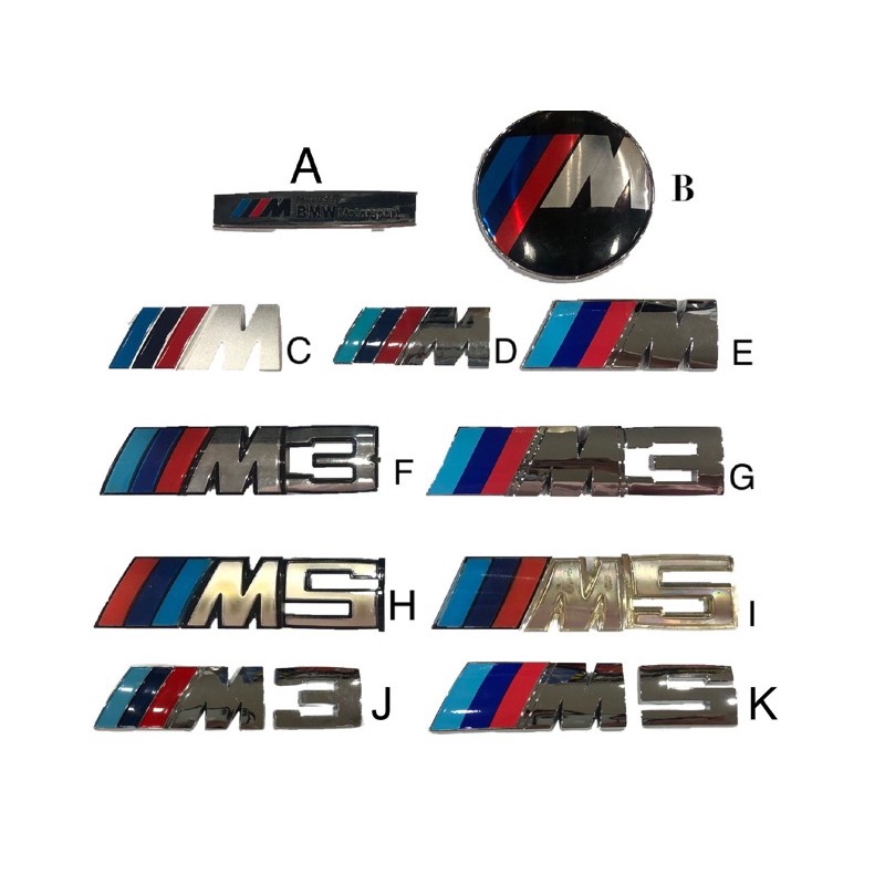 BMW M logo emblem sport M3 M5 M wording M badge Tulisan BMW | Shopee ...