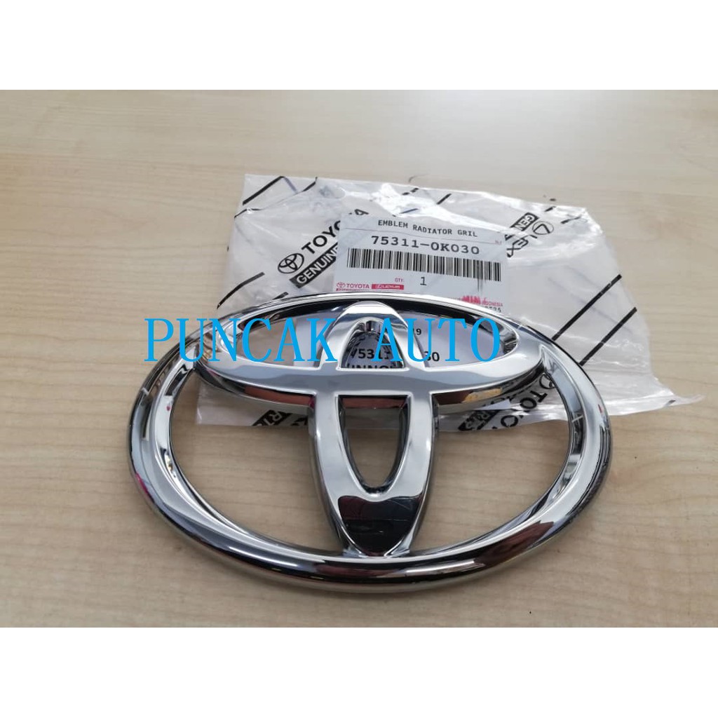 ORIGINAL TOYOTA INNOVA 2011/ AVANZA 2012 FRONT GRILLE LOGO / EMBLEM NEW ...