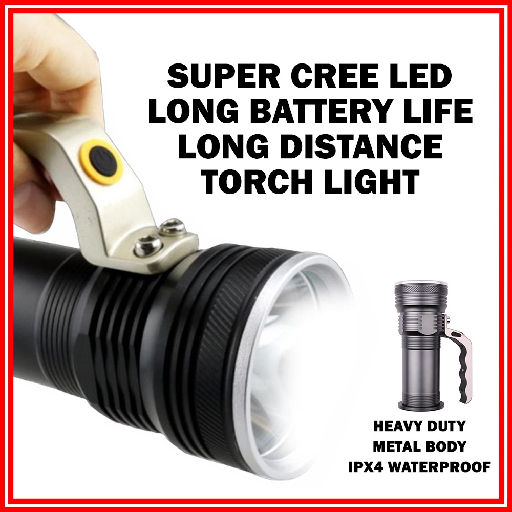 HighPower CREE LED Searchlight Rechargeable Outdoor Handheld Bright LED ...