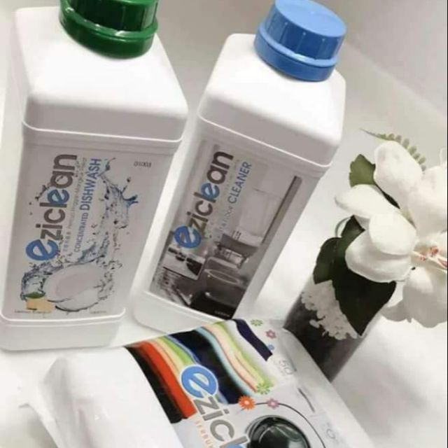 SET EZICLEAN 3 ITEM PENCUCI PINGGAN PENCUCI LANTAI SABUN BASUH BAJU ...