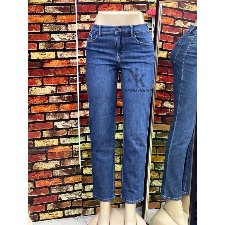 seluar jeans straight cut for women | Shopee Malaysia