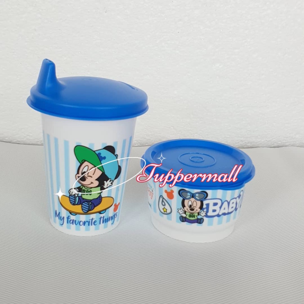 Tupperware Disney Baby Set (Snack Cup 110ml or Sippy Cup 200ml ...