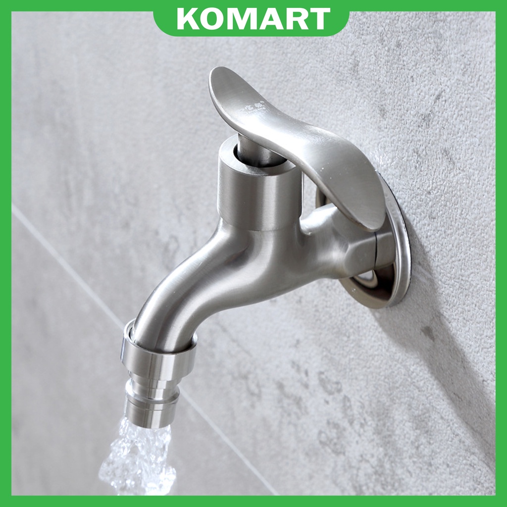 SUS304 Stainless Steel Washing Machine Faucet Laundry Bathroom Water ...