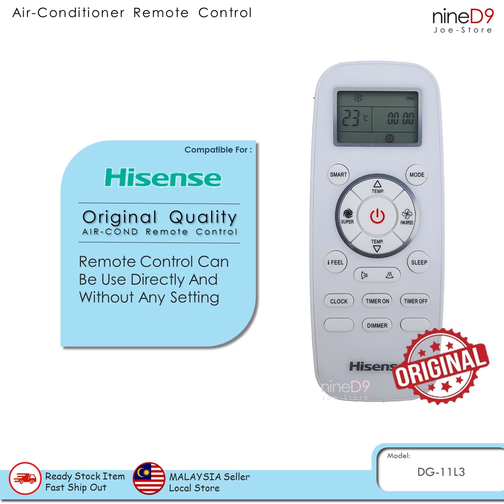 HISENSE Replacement For Hisense Air-Conditioner Air-cond Remote Control ...