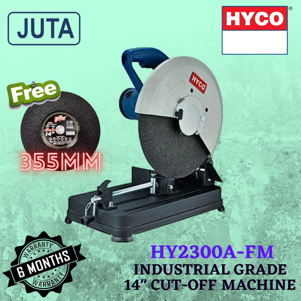 HYCO 14" CUT-OFF MACHINE HY2300A-FM **FREE CUTTING DISC** (Fibre Cutter ...