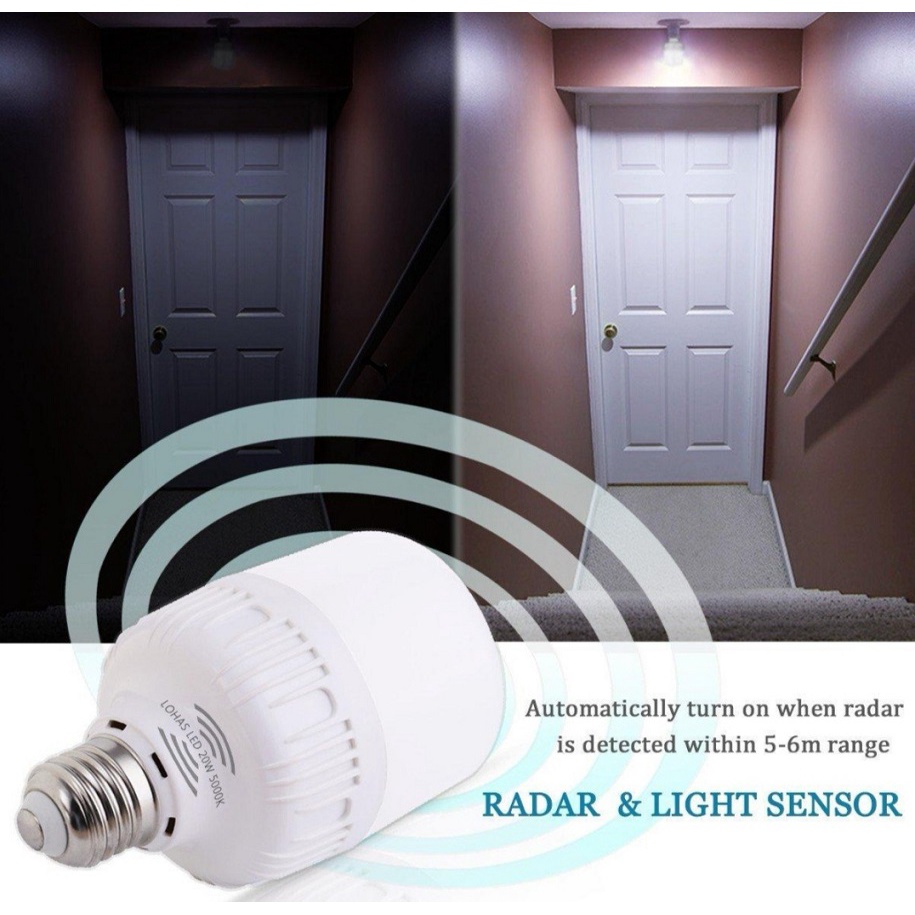 🔥 Barang Murah 🔥 9W 12W 15W 25W Radar Sensor Light Led Bulb Motion ...