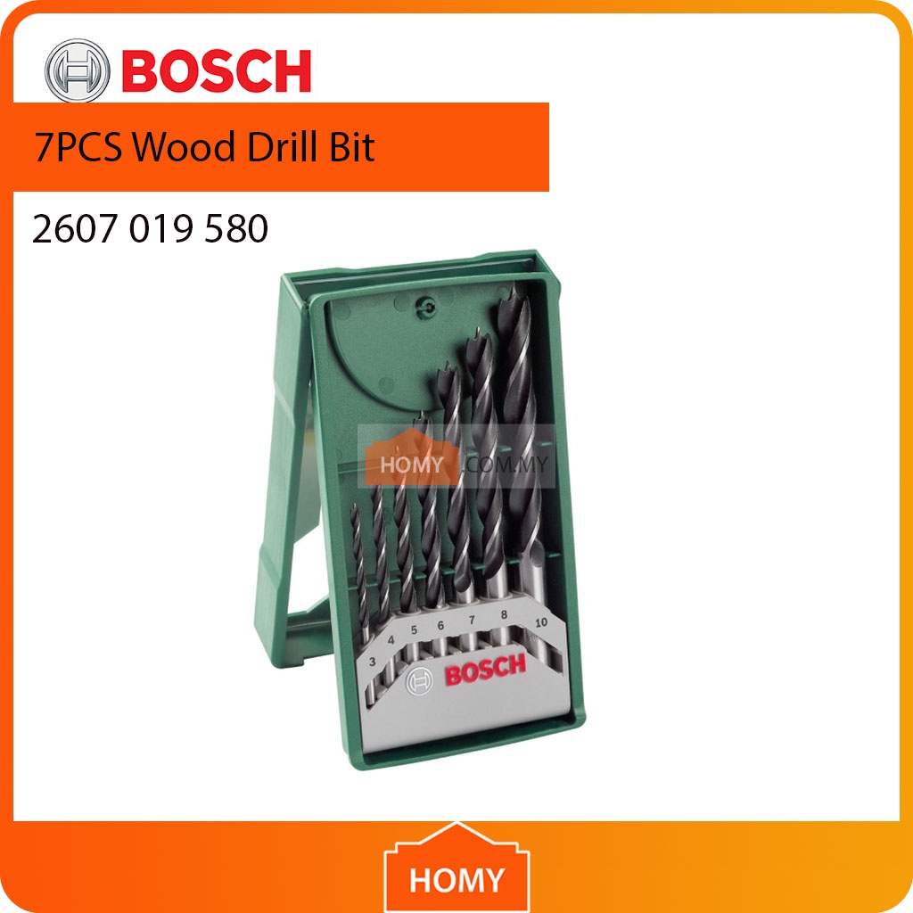 BOSCH 7-piece Mini-X-Line Wood Drill Bit Set | Shopee Malaysia