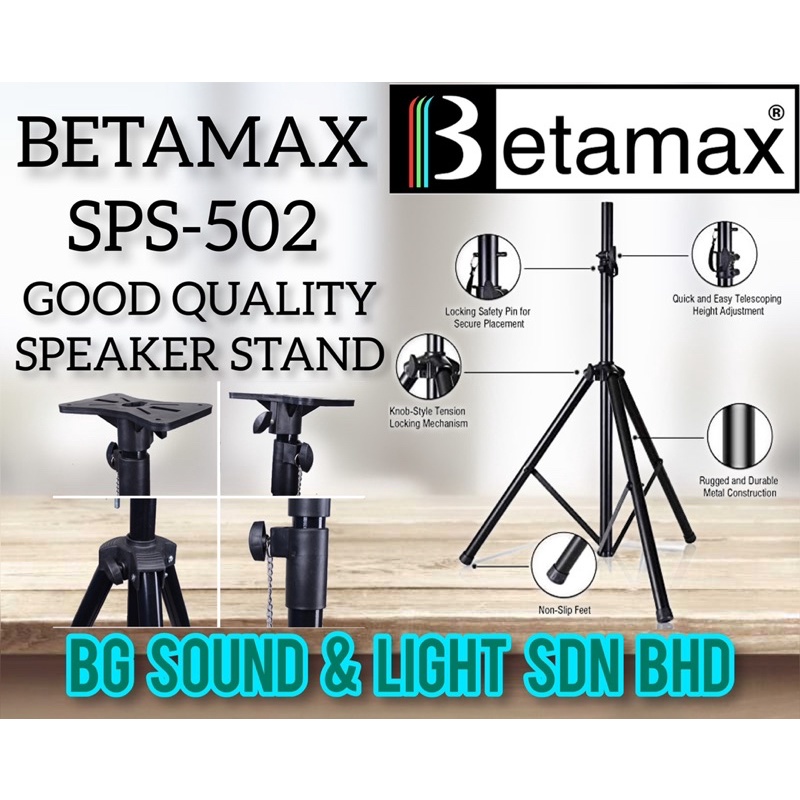 BETAMAX SPS-502 GOOD QUALITY SPEAKER STAND ( SPS502 ) | Shopee Malaysia