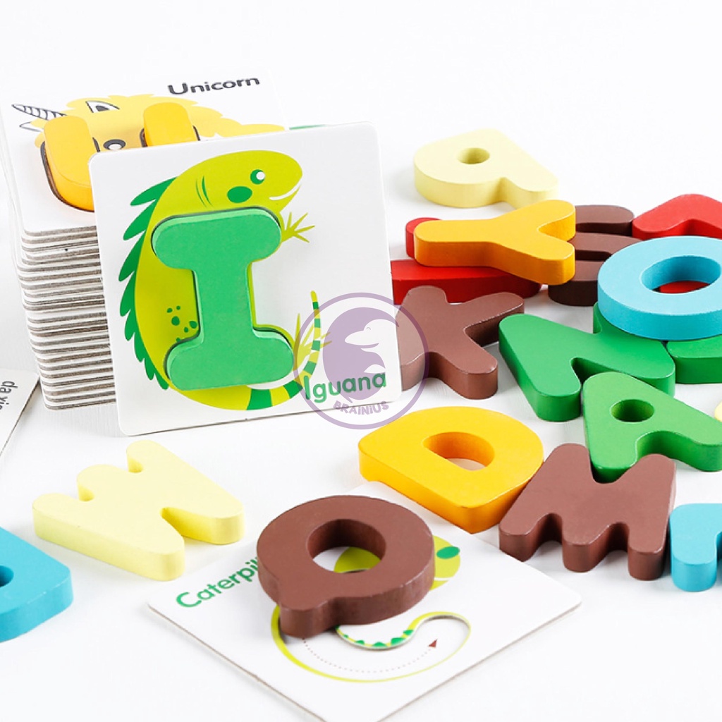 3D alphabet puzzle card A to Z educational cards | Shopee Malaysia