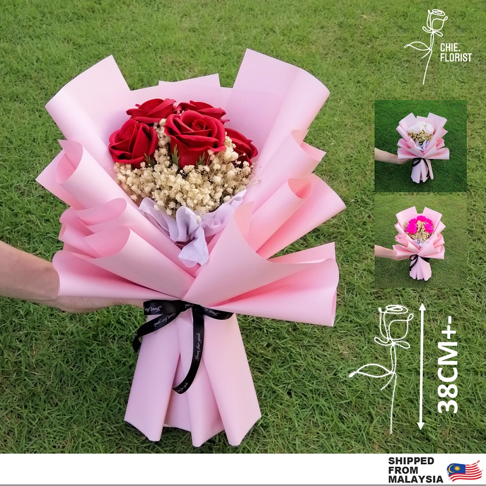 Rose Bouquet Baby Breath Bouquet Gift Convo Bouquet Graduation Bouquet ...