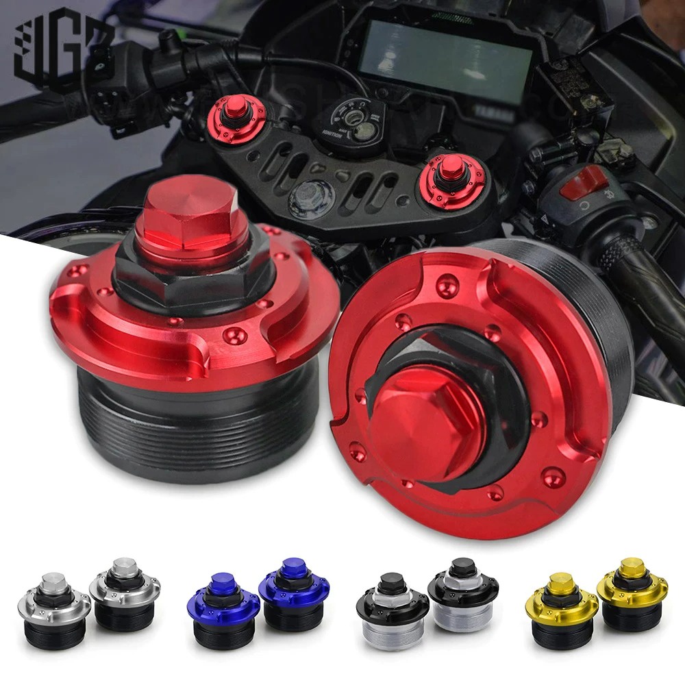 Yamaha YZF R15 V3 Front shock absorber screw cover Cap Preload ...