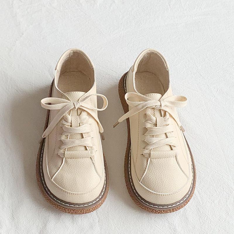 Kasut Kulit Kecil Perempuan Jepun Gadis Lembut Jk Retro Pelajar Kepala ...