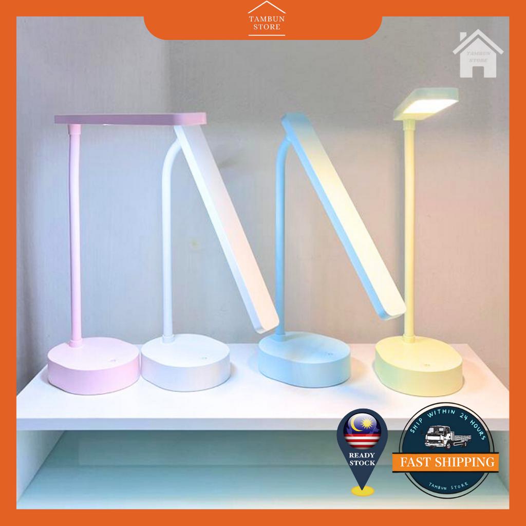 [Macaron L Shape Table Lamp] LED Smart Touch Dimming Study Lamp ...
