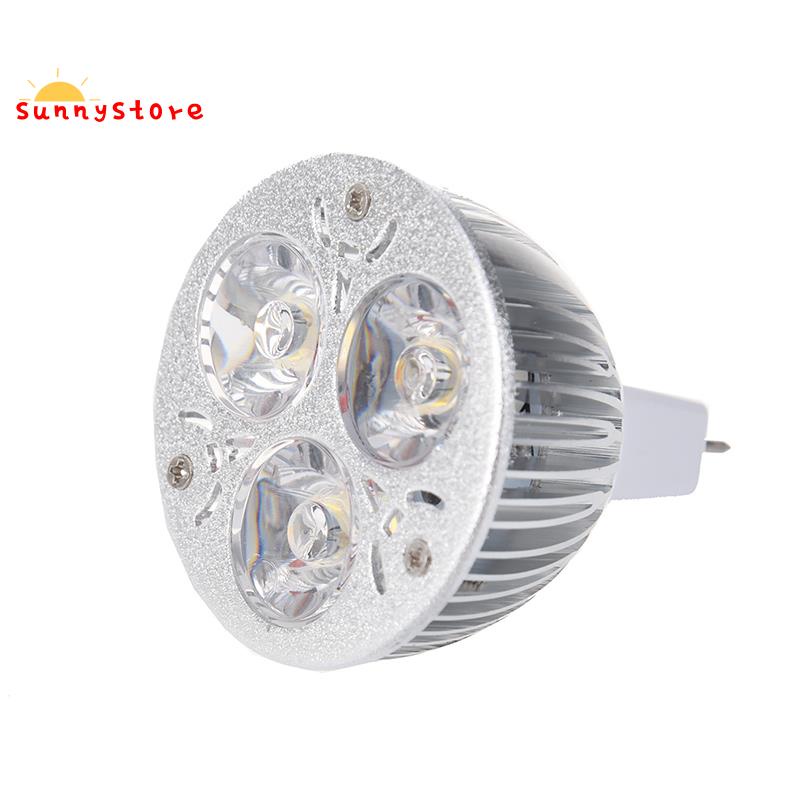 3W 12-24V MR16 Warm White 3 LED Light Spotlight Lamp Bulb only | Shopee ...