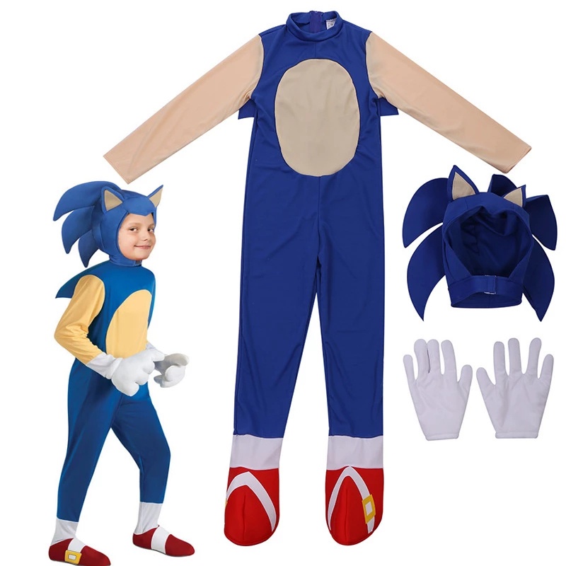 Sonic the Hedgehog Supersonic boy show costume Christmas Halloween ...