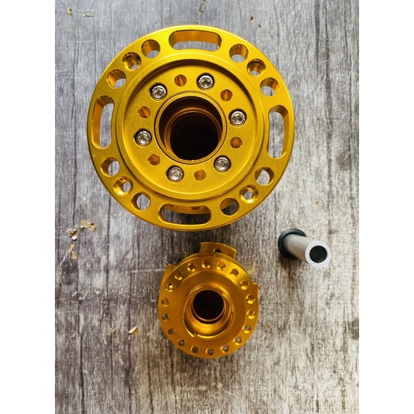 CNC Hub Alloy Y125z Y15zr FRONT + REAR HUB (DISC) DEPAN BELAKANG SET ...