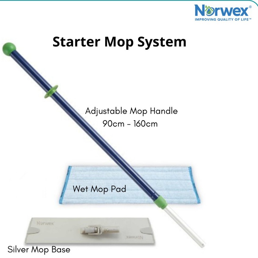 N**WEX STARTER WET MOP SYSTEM (FULL SET) / MOP CLOTH | Shopee Malaysia