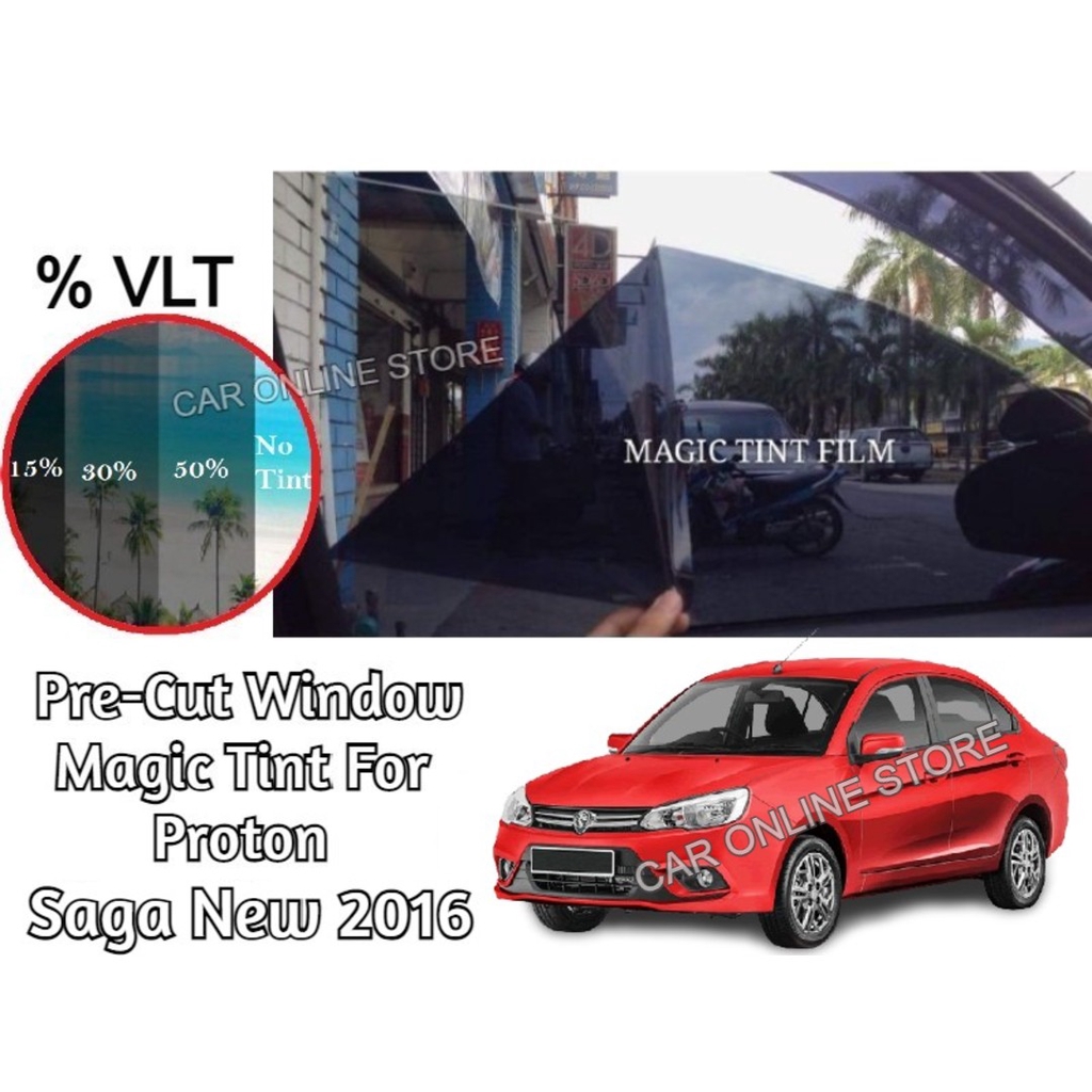 Magic Tint/Magic Tinted PreCut Shape Solar Window Reusable Removable ...