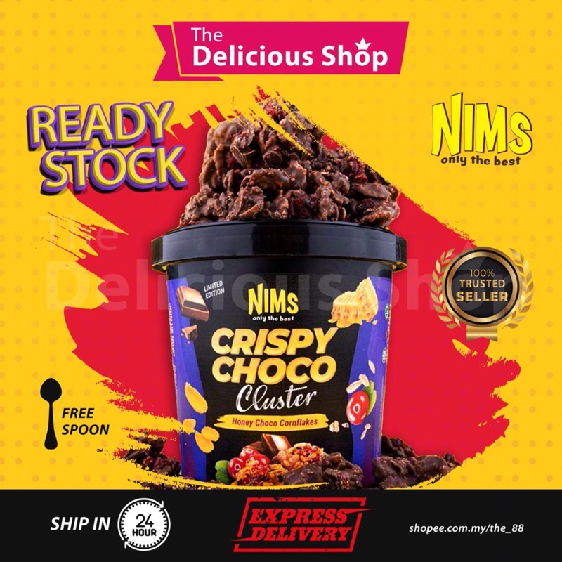 🔥READY STOCK🔥NIMS CHRISPY CHOCO CLUSTER 🔥 | Shopee Malaysia