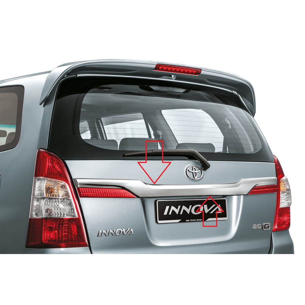 ORIGINAL TOYOTA INNOVA 2013 REAR BONNET GARNISH CHROME NEW | Shopee ...