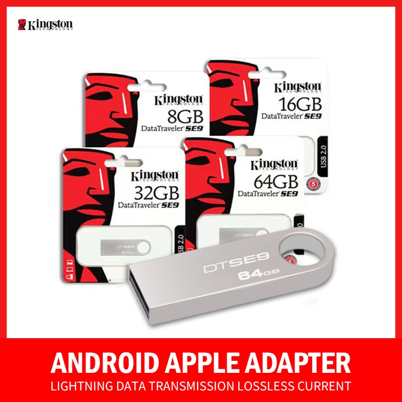 【Ready Stock】Original Kingston DataTraveler SE9 8GB 16GB 32GB 64GB ...