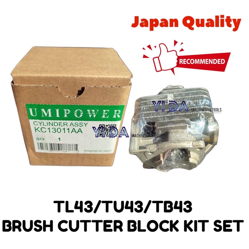 UMIPOWER TL43/TU43/TB43 / TB33 / TL33 BRUSH CUTTER BLOCK KIT SET JAPAN QUALITY | Shopee Malaysia