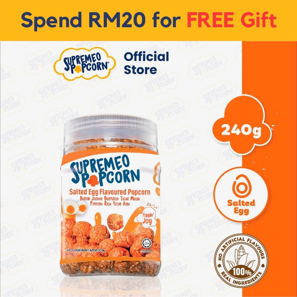 Supremeo Salted Egg Popcorn Single (240g) | Shopee Malaysia