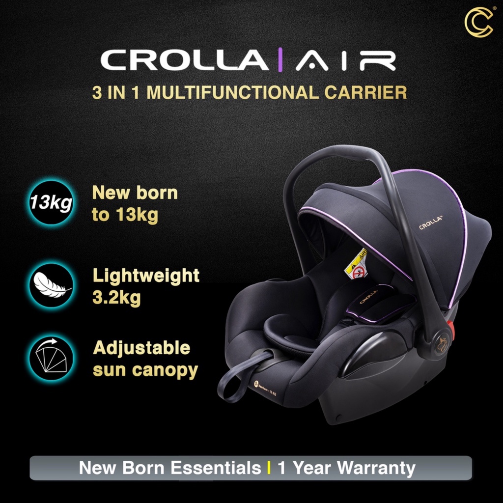Crolla Air Multifunction 3 in 1 Baby Carrier Newborn to 13kg | Shopee ...