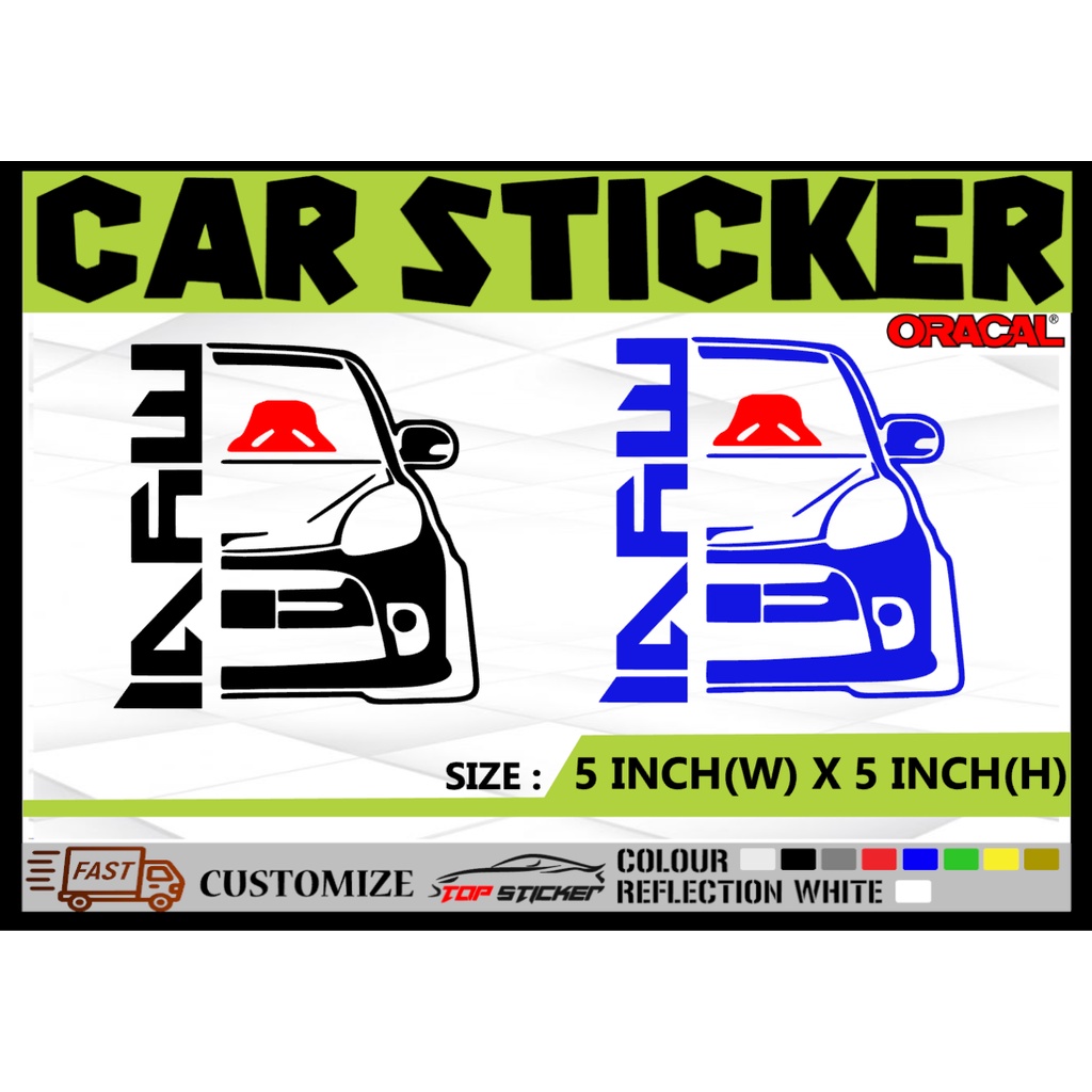 PERODUA MYVI SE 1ST GENERATION CAR STICKER KERETA STICKERS | Shopee ...