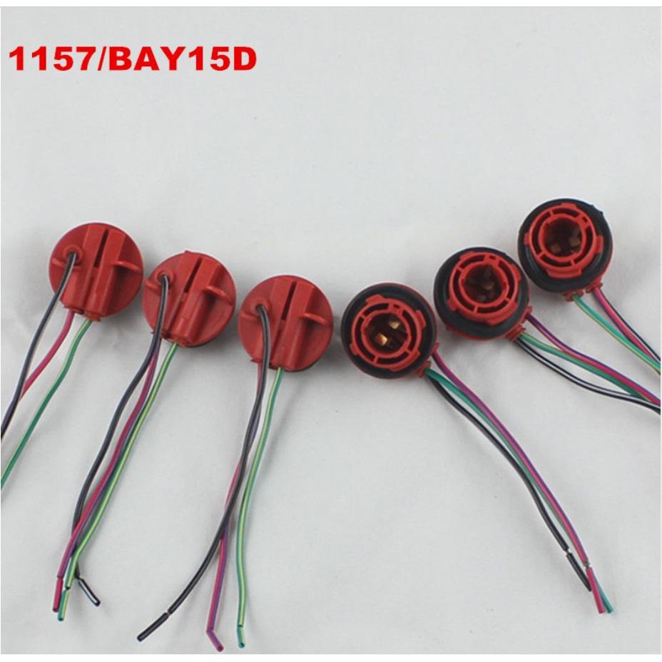 1141/1156 - BA15S 1016/1157 - BAY15D Connector Female Car Light Bulb ...