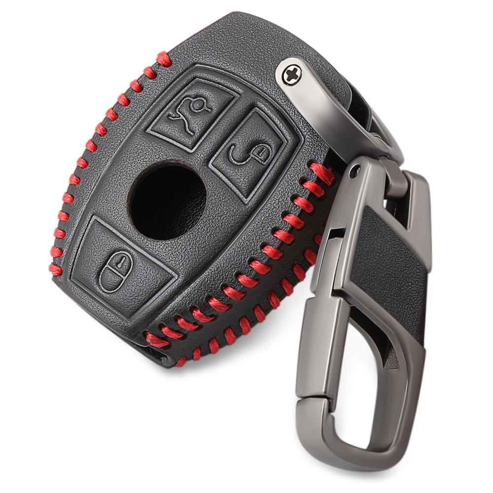Genuine Leather Men Car Key Case Cover Key Holder Chain. Mercede S Benz ...