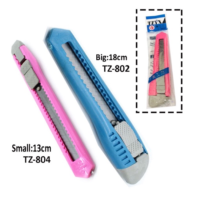 Plastic Refillable Cutter Knife TZ802 / TZ804 | Shopee Malaysia
