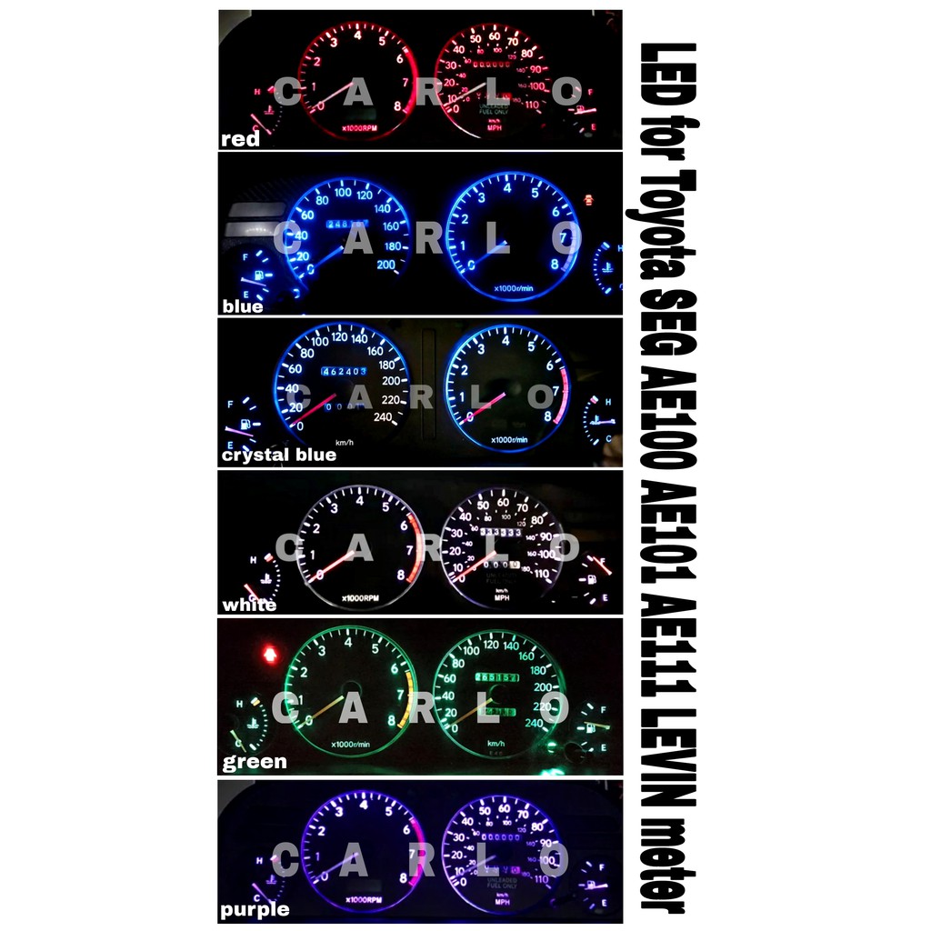 LED for Toyota SEG AE100 AE101 AE111 LEVIN meter/aircond panel | Shopee ...