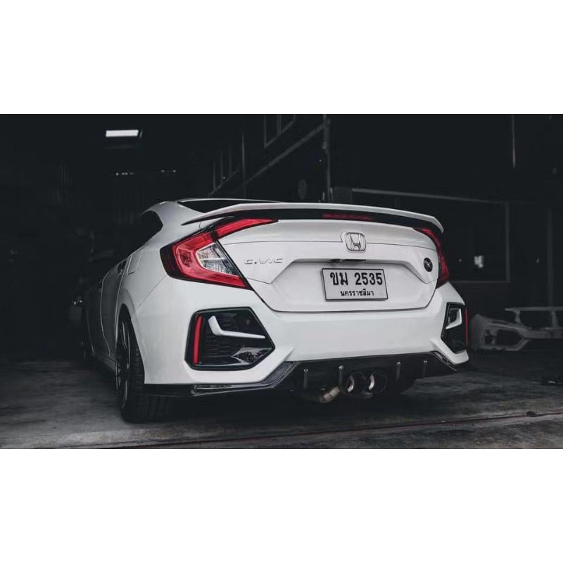 Civic FC Si Bumper Fk4 Fk7 Rear Diffuser Lips Lip Diffuser, Glossy ...