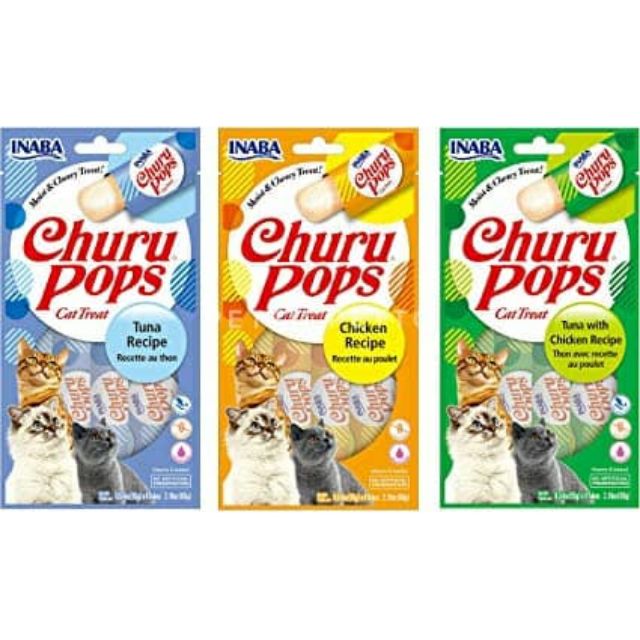 Inaba Ciao Churu Pops Moist and Chewy Cat Treat 60gm , Made for USA ...