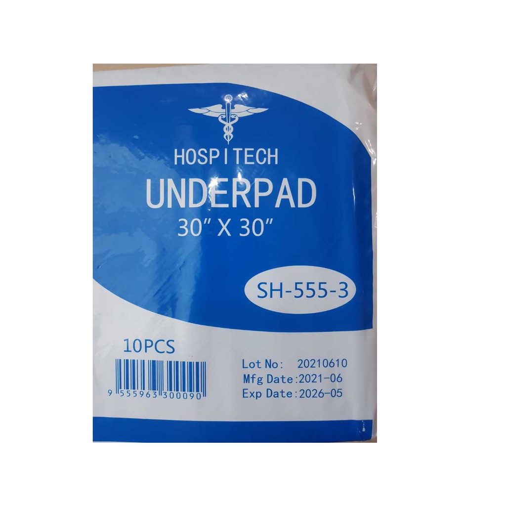[ Economy Pack 10pcs ] Hospitech Disposable Underpad 30" x 30" / 76.2cm ...