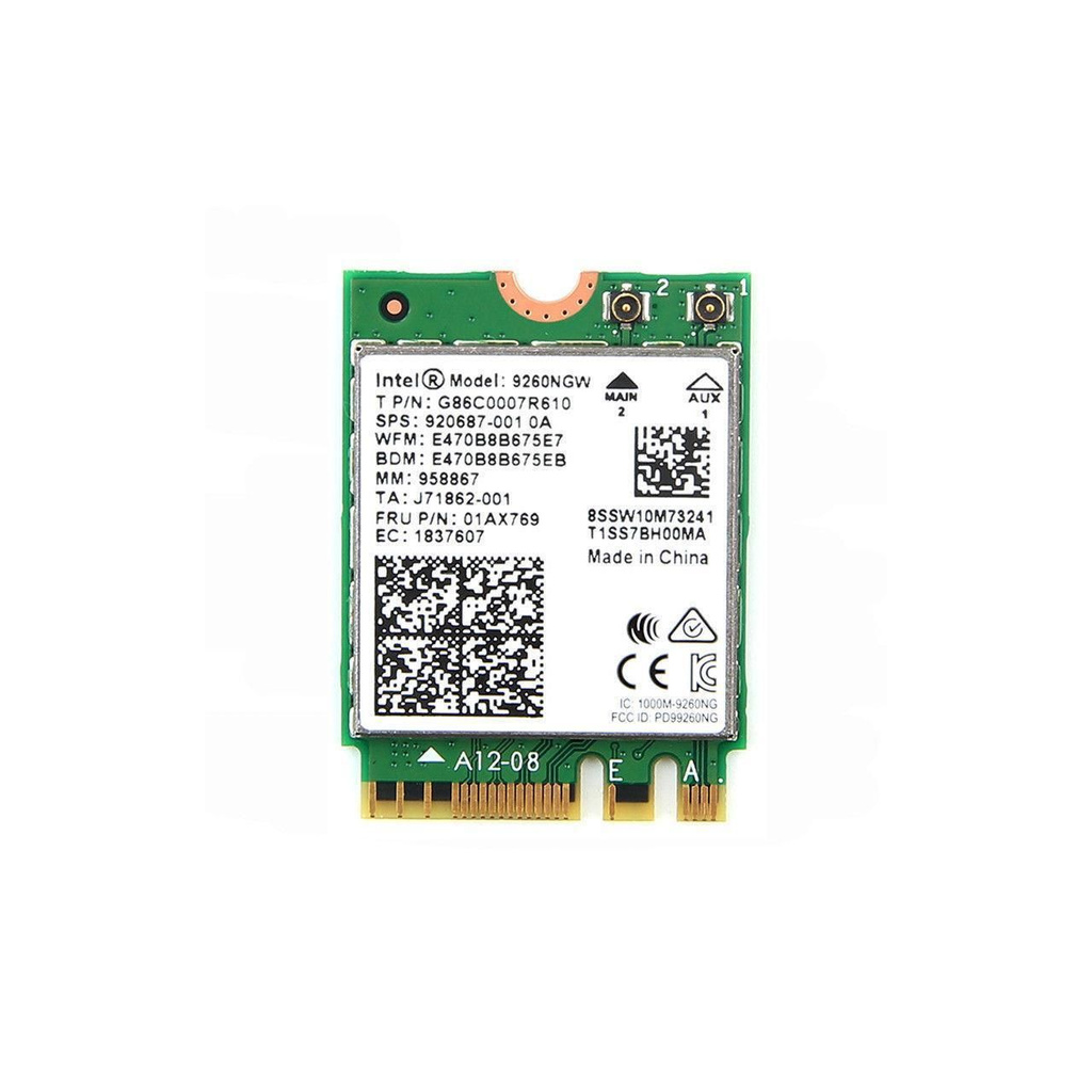 Intel 9260NGW Dual Band Wireless - AC 9260 M.2 2230 Bluetooth WiFi Card ...