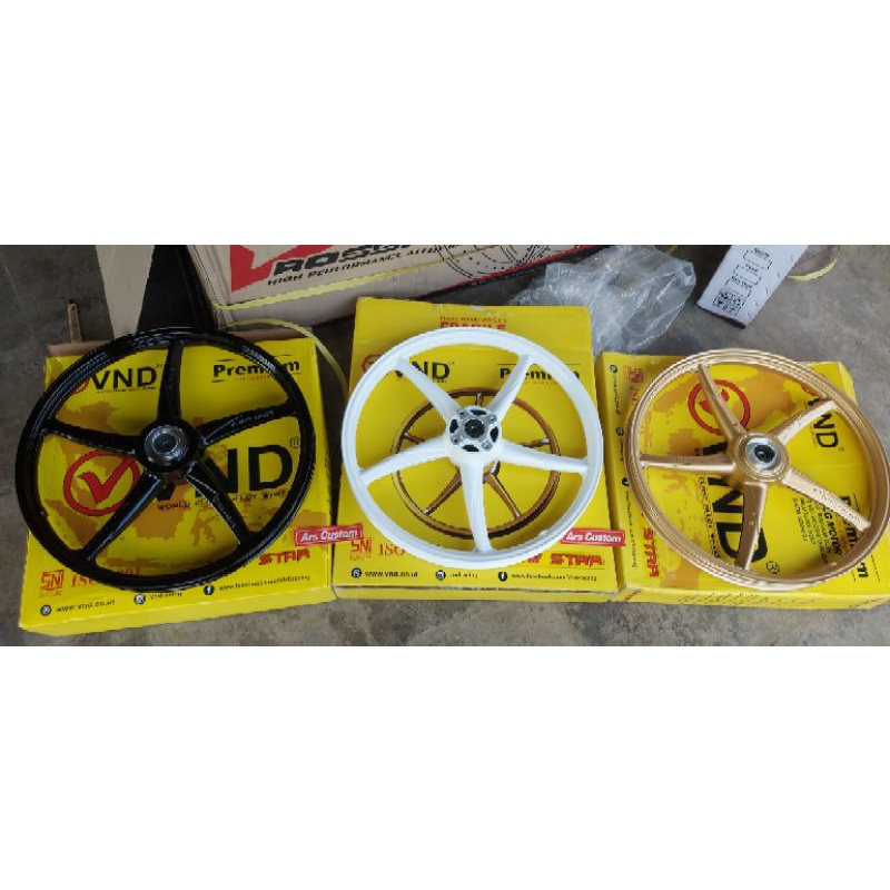 VND FRONT RIMS ONLY UK 120 Ring 17 (racing rims) (drag rims) | Shopee ...