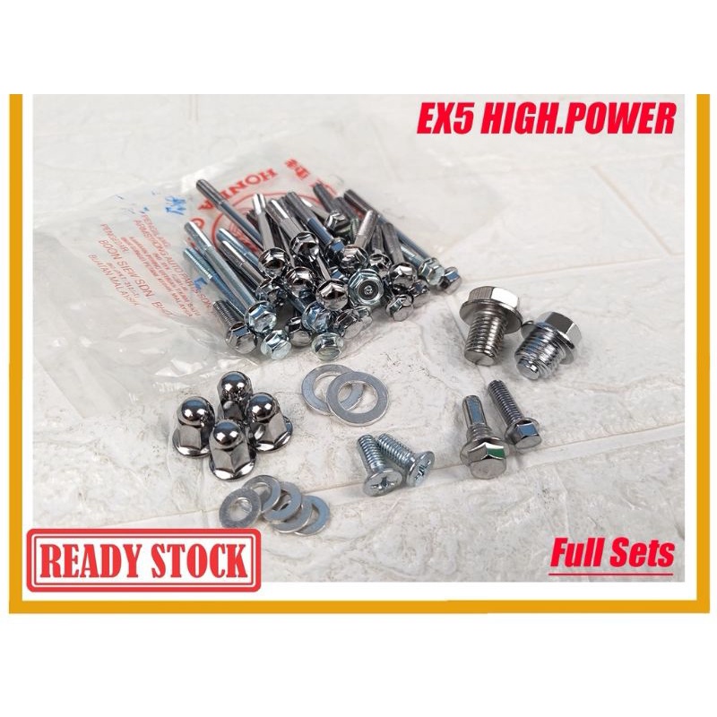 Engine Screw Ex5 High power ENGINE SKRU SET FULL EX5 HIGH POWER HONDA ...