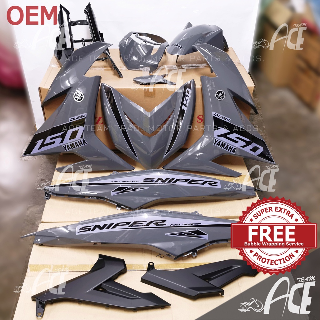 Coverset Y15 V1 V2 Sniper GP 2020 Nano Grey Ysuku Y15V1 Y15V2 Yamaha Cover Set Sniper Nardo Grey ...
