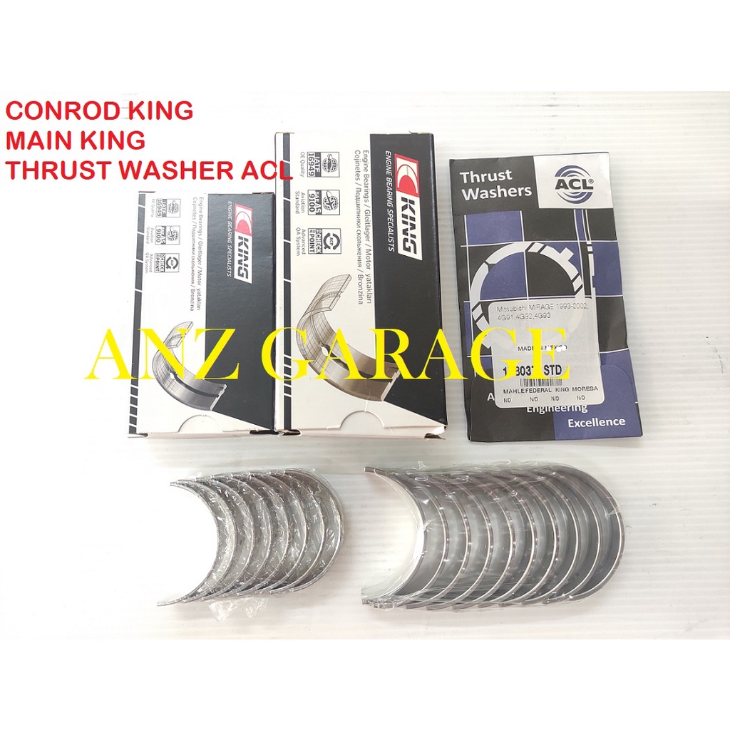 KING Engine Bearing Conrod Crank 4g91 4G92 4G93 mivec ca ck gsr ca ck ...