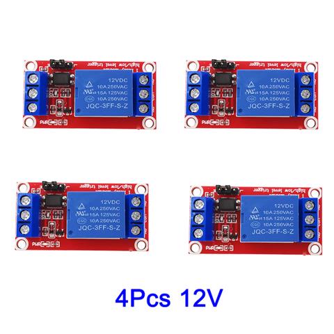 1/2/4Pcs 1 Channel 12V Relay Module Optocoupler DC 12V Relay Output ...