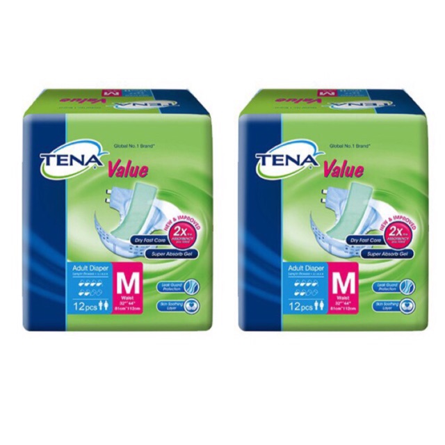 TENA Adult Diaper M12/L10 (2Packs) | Shopee Malaysia
