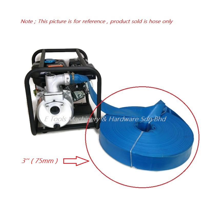 SENCO 3" ( 75mm ) DELIVERY HOSE BLUE SUNNY HOSE FOR WATER PUMP | Shopee ...