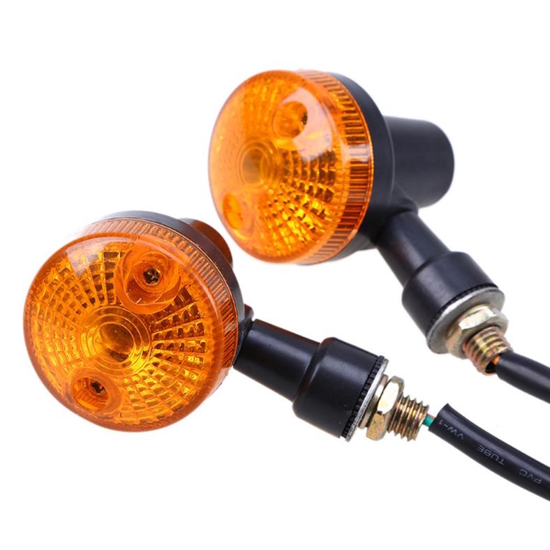 12V Motorcycle Turn Signal Indicator Motorbike Mini Amber Turn Signal ...
