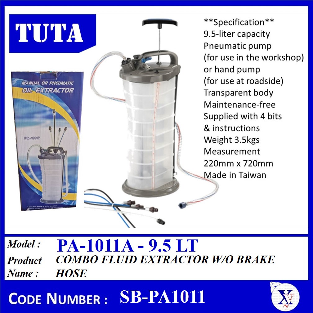 SB-PA1011 PA-1011A 9.5 LT COMBO FLUID PA 1011A EXTRACTOR W/OUT BRAKE ...